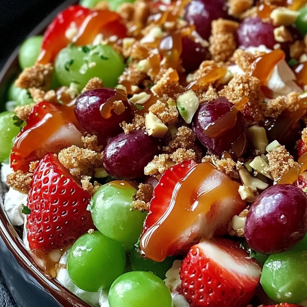 Caramel Crunch Cheesecake Fruit Salad