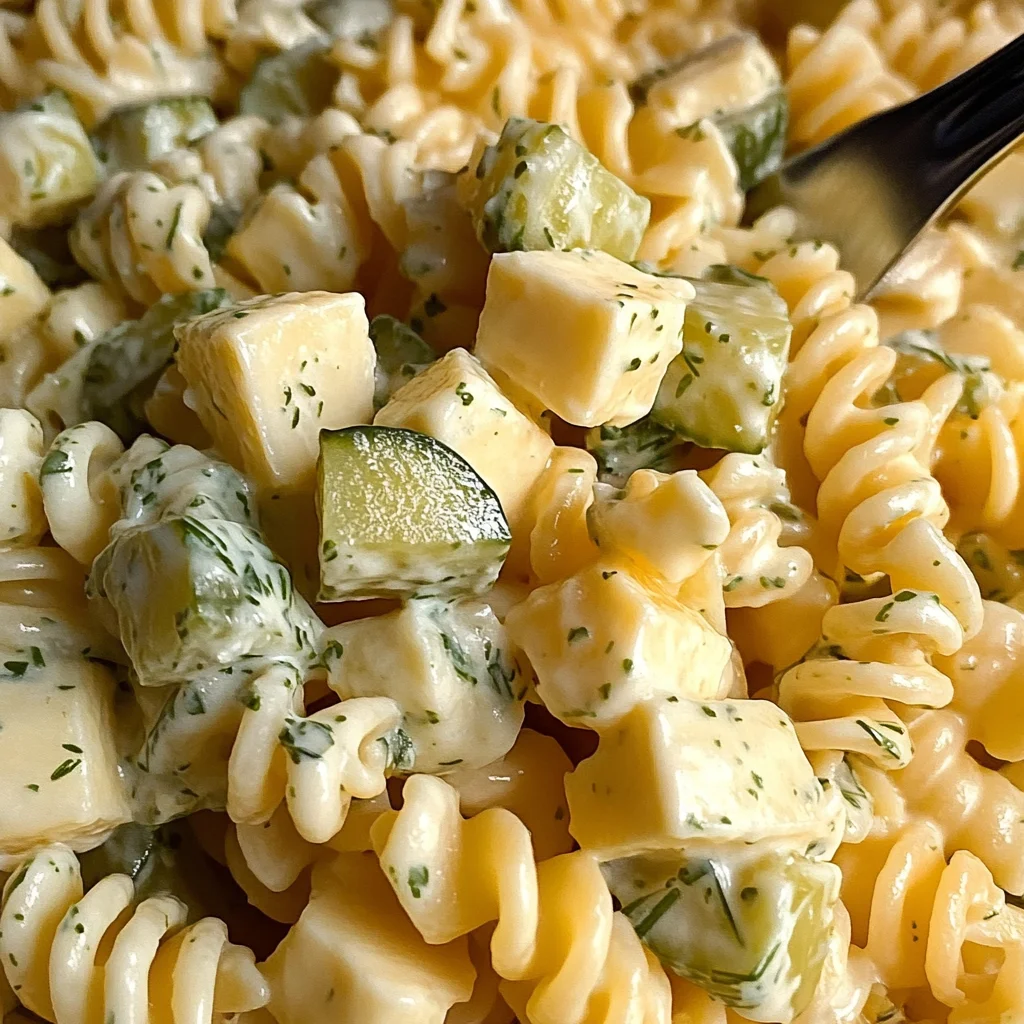 Dill Pickle Pasta Salad