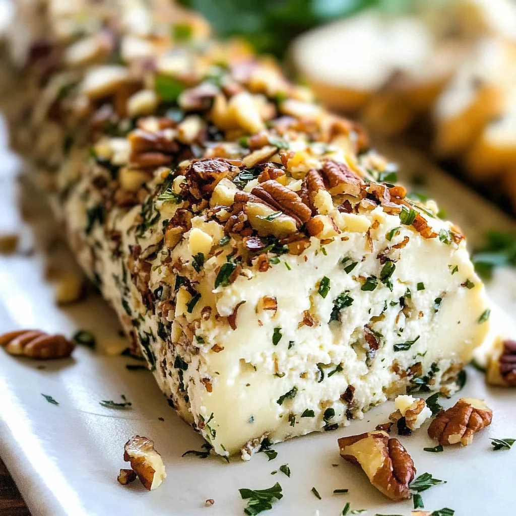 Garlic Herb Cheese Log