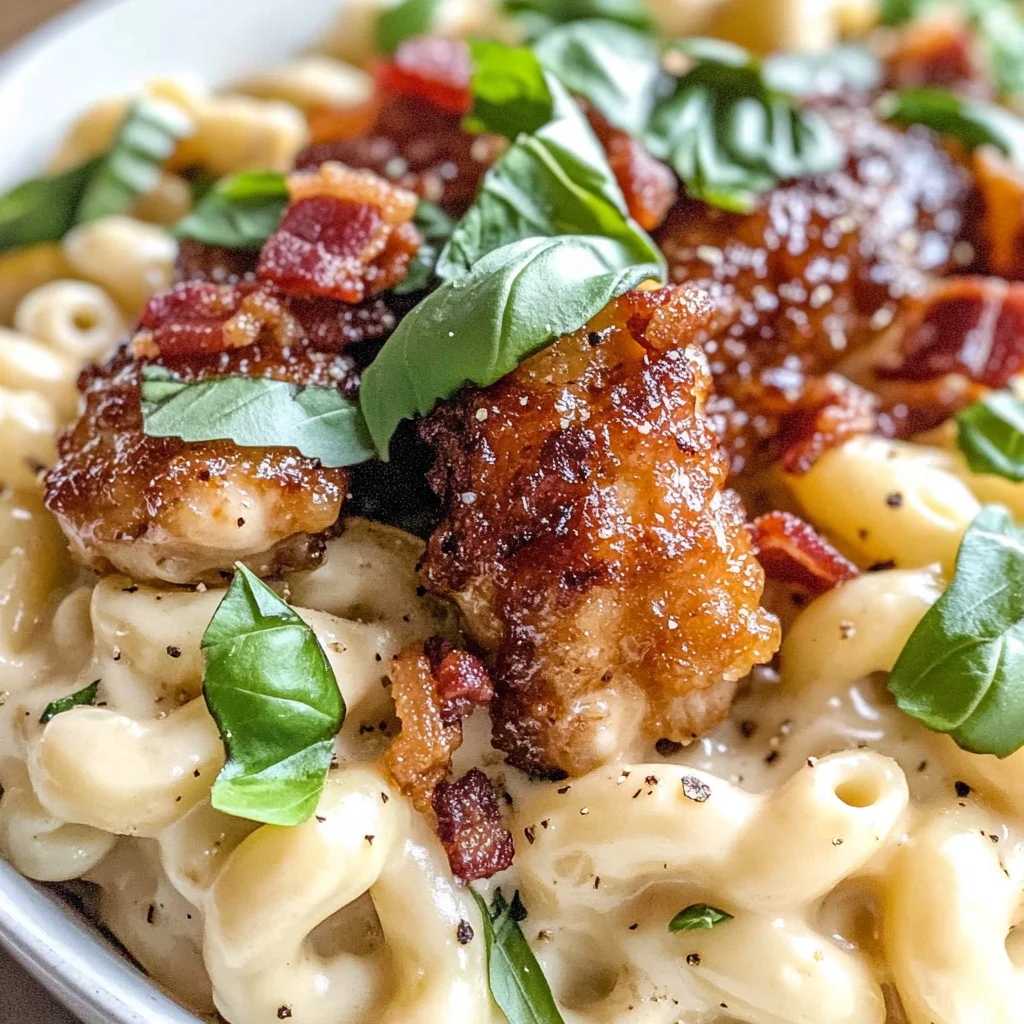 Honey Pepper Chicken Mac and Cheese